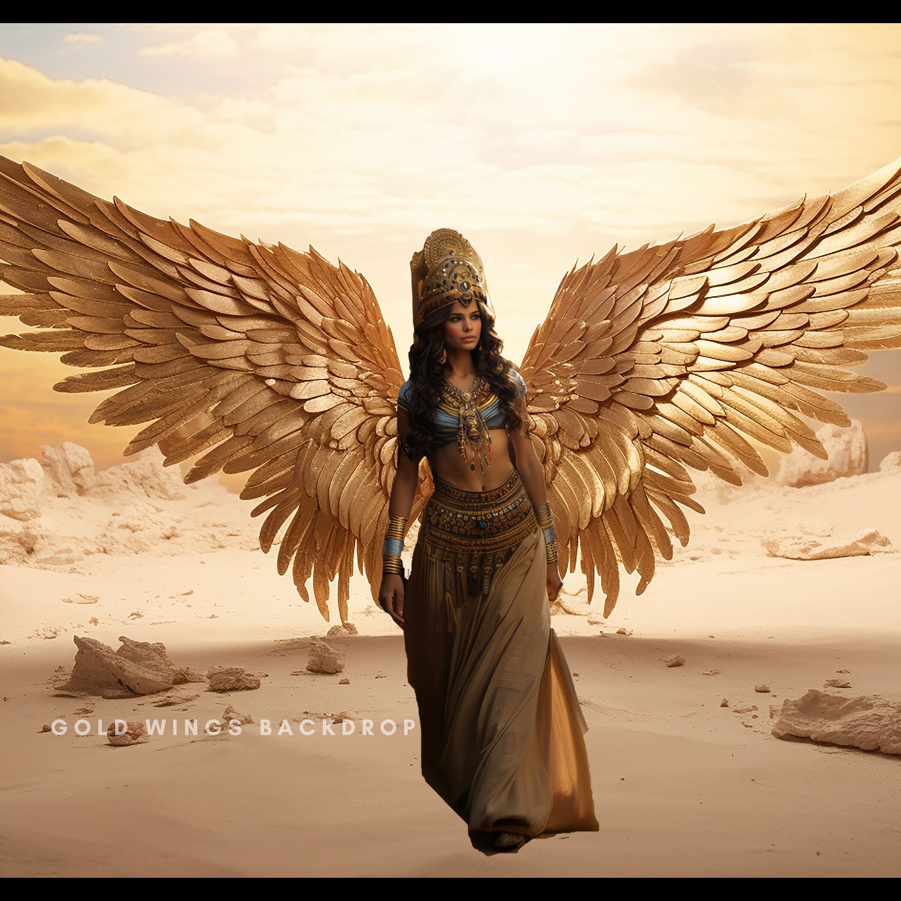 123 Multi-color Wings Digital Background Giga Pack Fantasy Wings ...