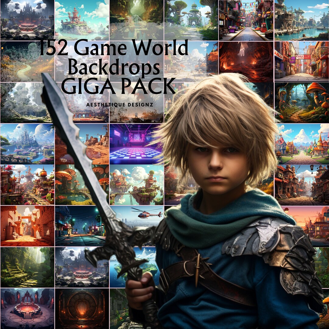 152 Game World Digital Backdrops Gamer Photography Background for ...