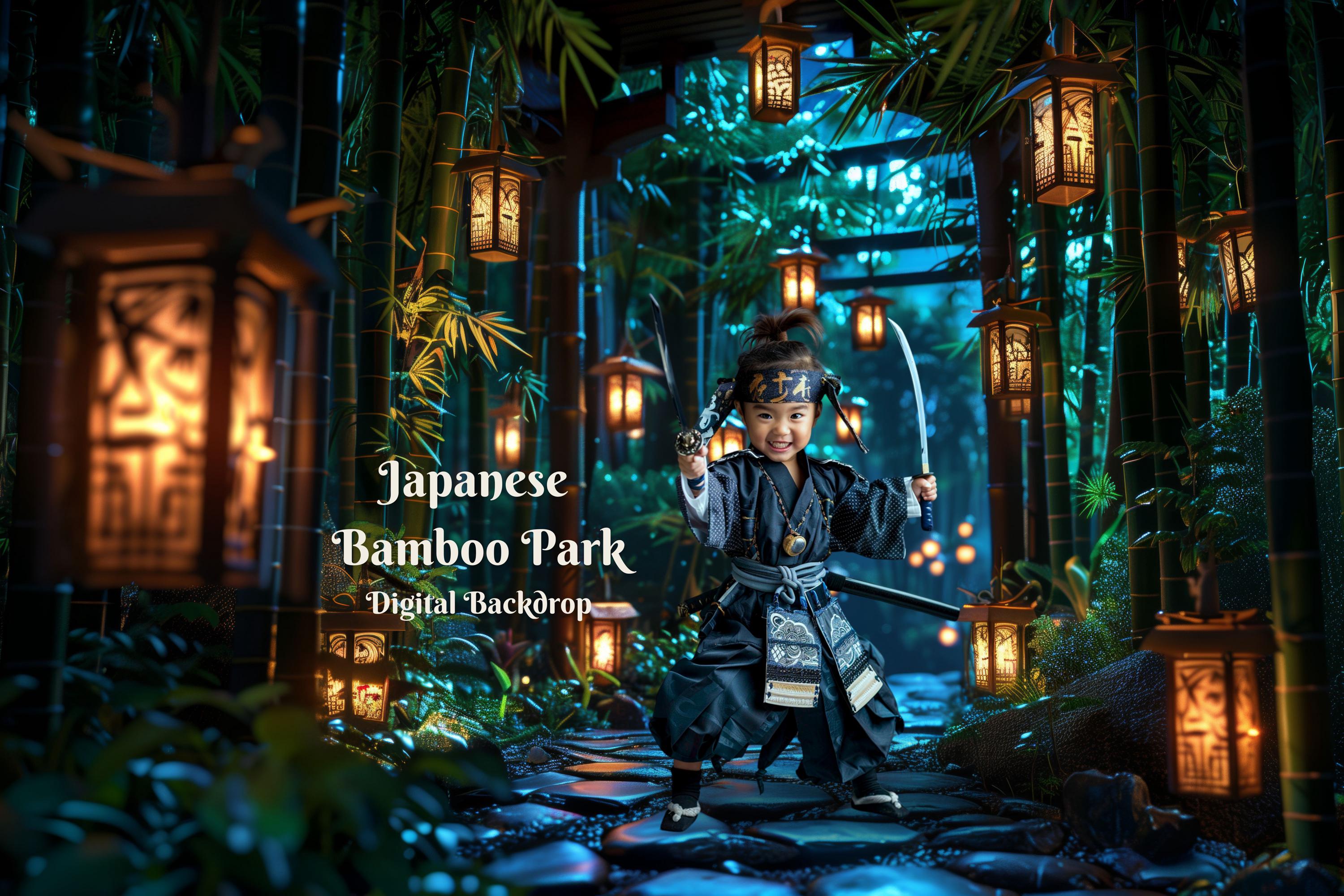 Japanese Bamboo Park Digital Backdrop Nature Trail Photo Background ...