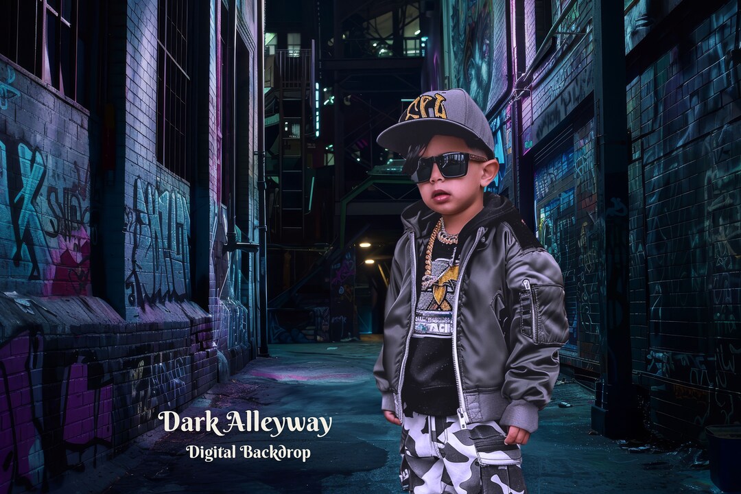 Dark Alleyway Digital Backdrop for Street Dancers Composite Images ...