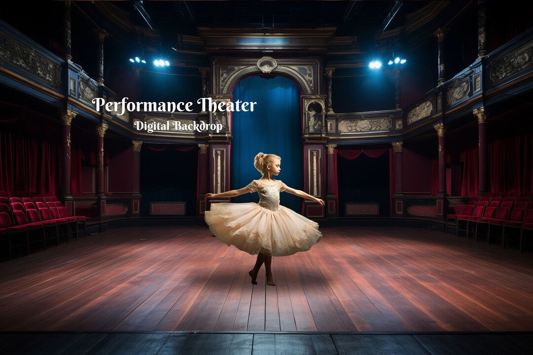 Performance Theater Digital Backdrop Ballet Dancer Photography ...