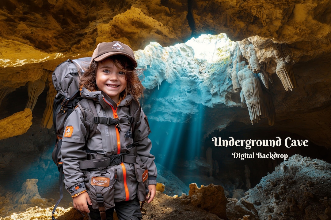 Underground Cave Digital Backdrop for Whimsical Cave Composite Images ...