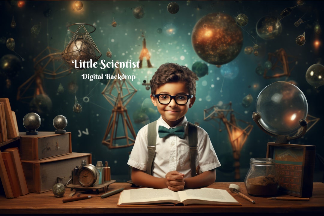 Little Scientist Digital Backdrop Science Professor Photography ...
