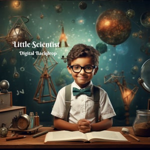 Little Scientist Digital Backdrop Science Professor Photography ...