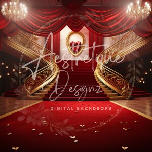 Red Carpet Stairs Backdrops Hollywood Celebrity Photography Background ...