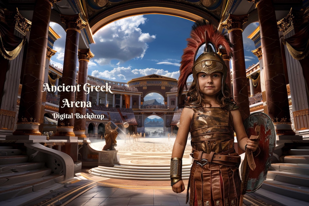 Ancient Greek Arena Digital Backdrop for Chariots Composite Images ...