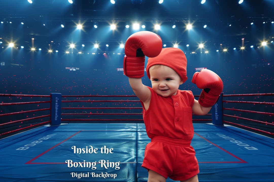 Inside the Boxing Ring Digital Backdrop for Professional Boxers ...