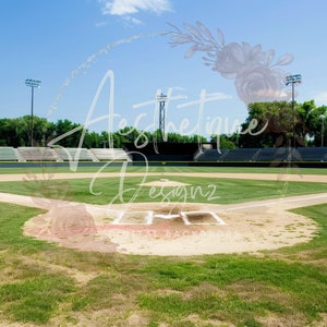 Baseball Field Digital Backdrop for Professional Baseball Player ...