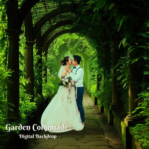 Garden Colonnade Arch Digital Backdrop for Valentines Composite Images ...