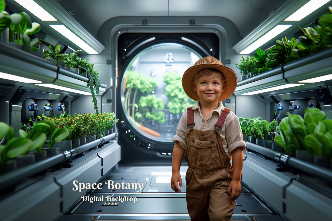 Space Botany Digital Backdrop for Advanced Future Spacecraft Composite ...