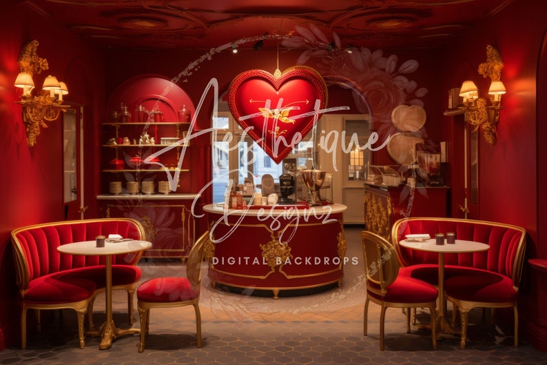 Cupid's Place Digital Backdrop for Valentine's Composite Images ...