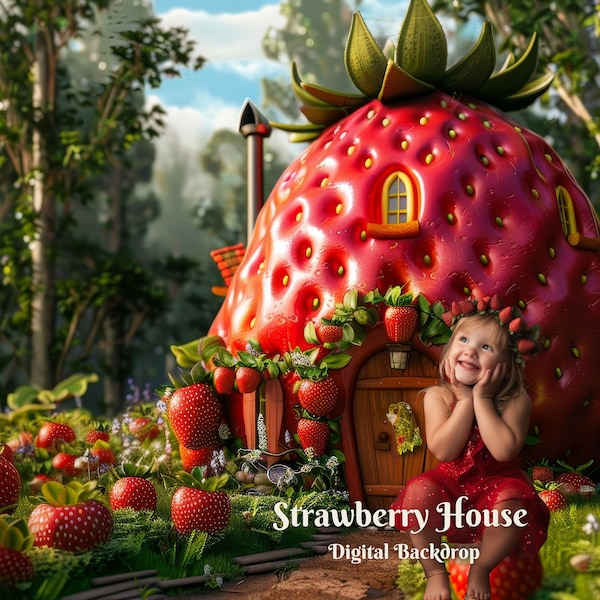 Strawberry Shortcake Backdrop - Etsy