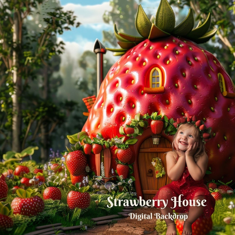 Strawberry Shortcake Backdrop - Etsy