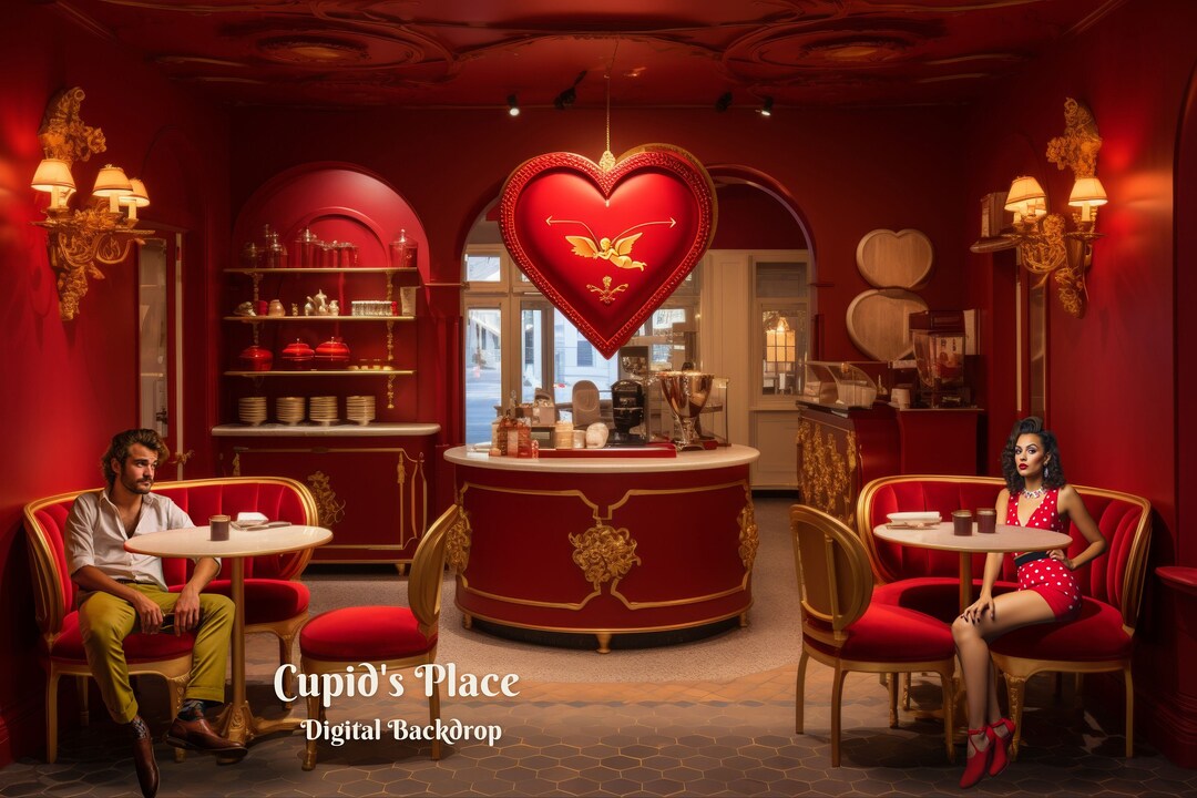 Cupid's Place Digital Backdrop for Valentine's Composite Images ...