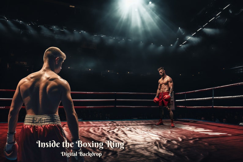 Inside the Boxing Ring Digital Backdrop for Professional Boxers ...