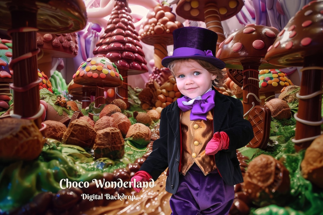 Choco Wonderland Digital Backdrop Chocolate Lover Background Fun Food ...