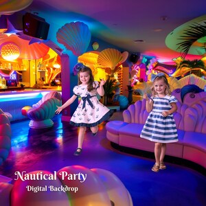 Underwater Themed Neonparty Digital Backdrop for Ocean Themed Bar ...
