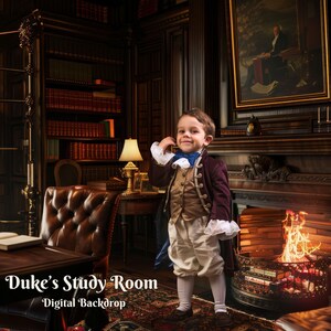 Duke's Study Room Digital Backdrop Rich Man's House Digital Background ...