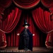Center Stage With Red Velvet Curtains Digital Backdrop Magician ...