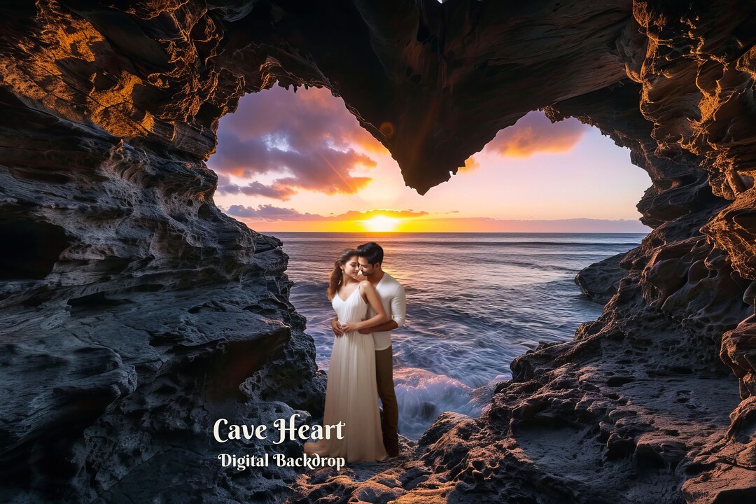 Cave Heart Digital Backdrop for Valentine's Composite Images Romantic ...