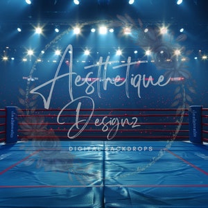 Inside the Boxing Ring Digital Backdrop for Professional Boxers ...