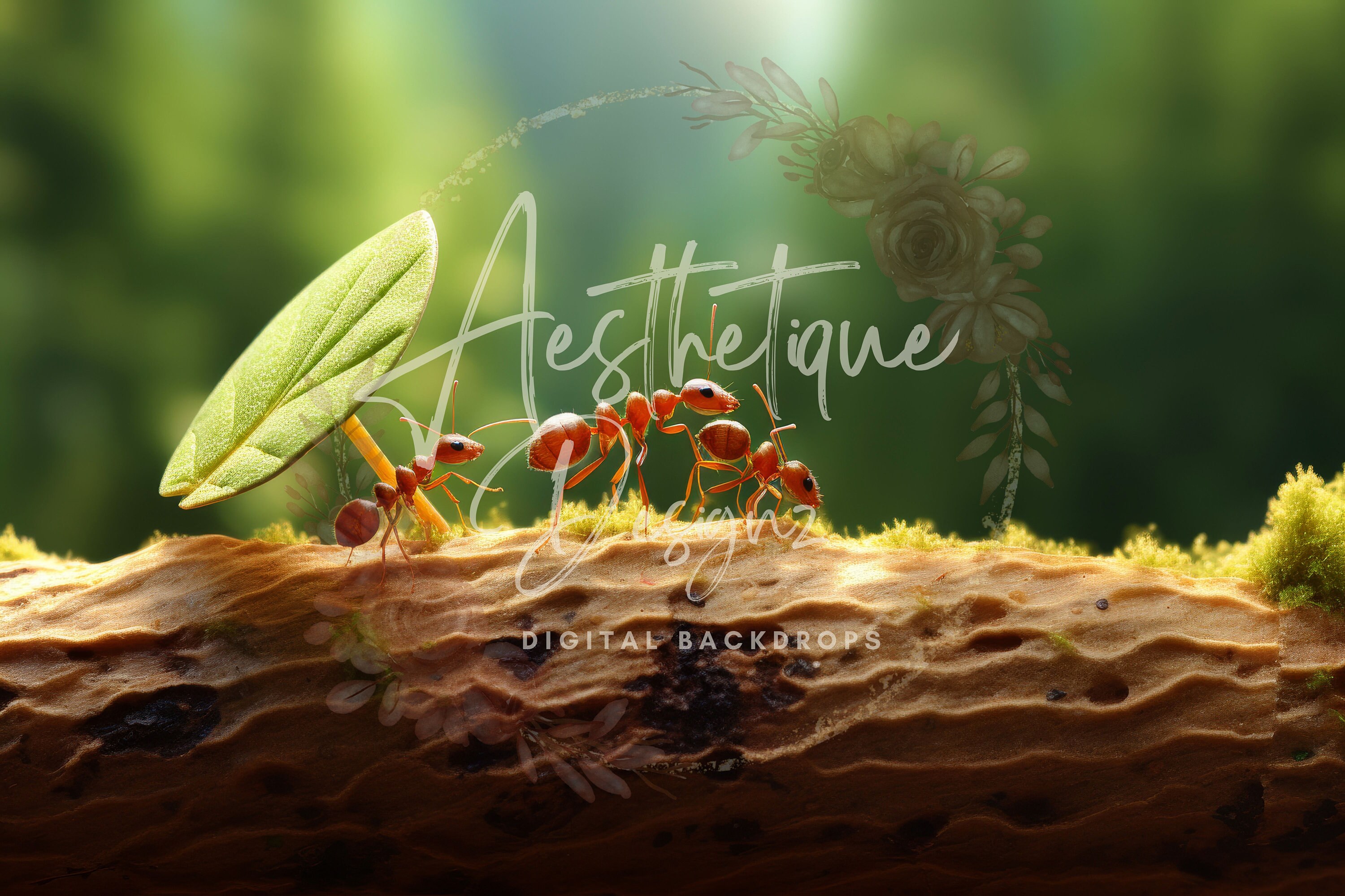 Red Ants Digital Backdrop Life of a Bug Photo Background for Giant Ants ...