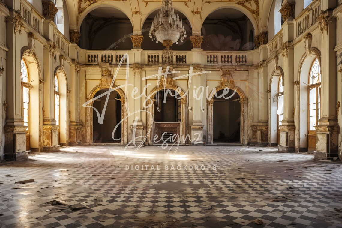 60 Abandoned Castle Digital Backdrops Urban Decay Photography ...