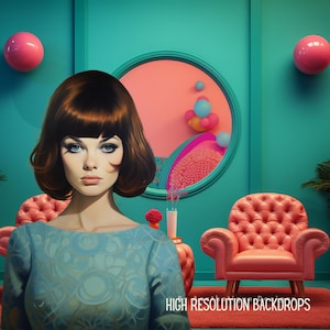 204 Retro Style Digital Backdrops GIGA PACK Maternity Photoshoot ...