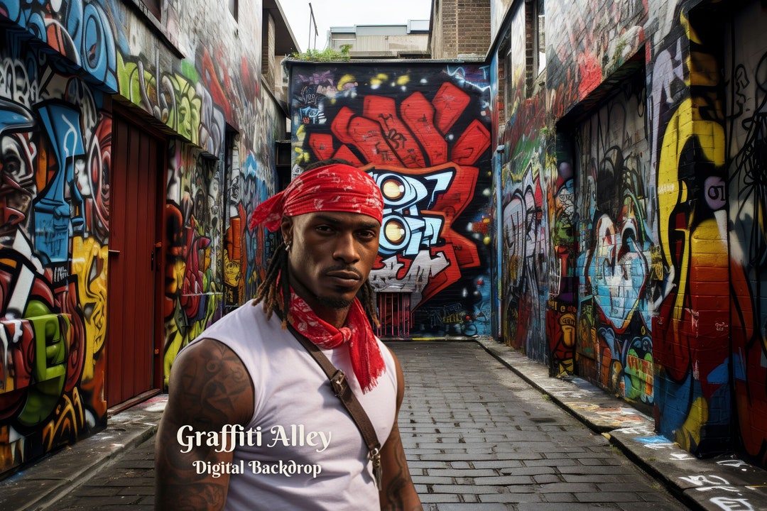 Graffiti Alley Digital Backdrop for Street Dancers Composite Images ...