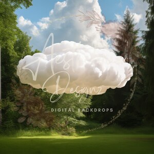 Magic Cloud Digital Backdrop for Low Hanging Cumulous Cloud Photo ...