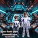 Space Battle Ship's Command Center Digital Backdrop for Advanced Future ...