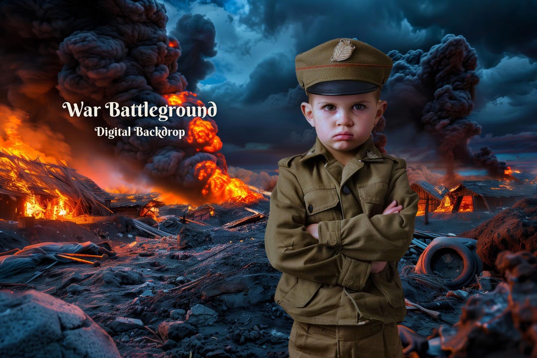 War Battleground Digital Backdrop Soldier's Battlefield Digital Images ...