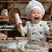 Baker's Station Digital Backdrop Rustic Bakery Photography Background ...