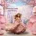 Pink Princess Castle Digital Backdrop Fairy Tale Princess Photography ...