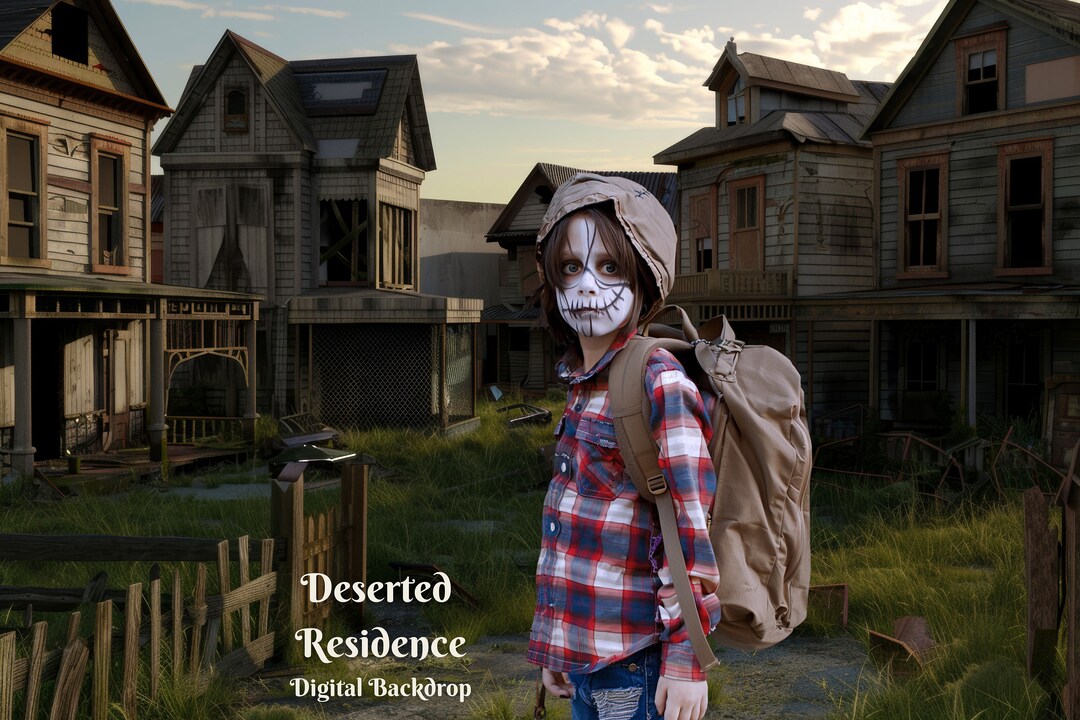 Deserted Residence Digital Backdrop for Zombie Apocalypse Composite ...