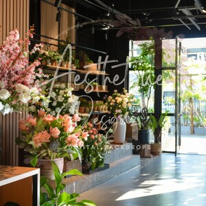 Florist's Place Digital Backdrop Botanical Garden Digital Background ...