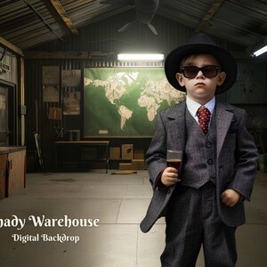 Shady Warehouse Room Digital Backdrop for Gang Member Composite Images ...