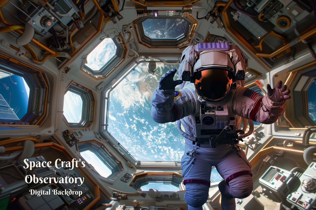 Space Craft's Observatory Digital Backdrop for Spaceship Composite ...