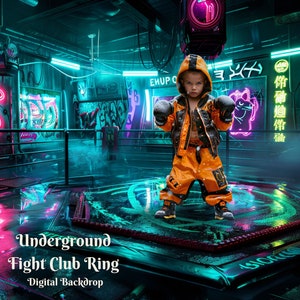 Underground Fight Club Digital Backdrop for Street Boxers Composite ...
