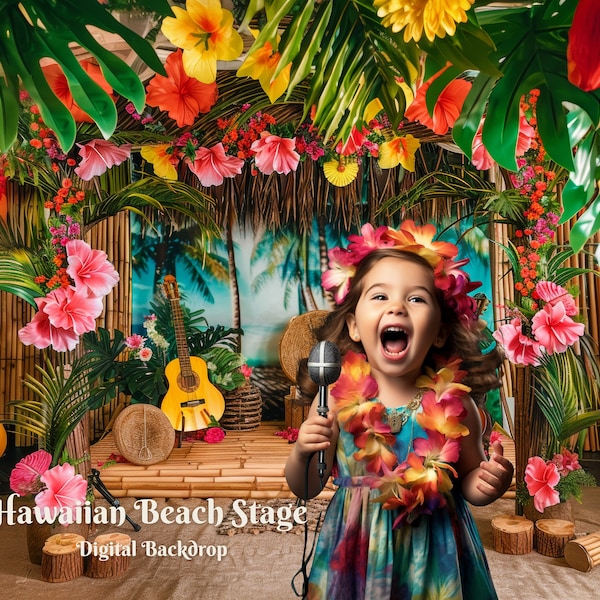 Hawaiian Backdrop - Etsy