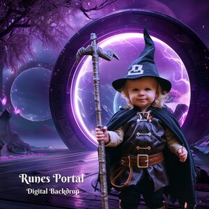 Runes Portal Digital Backdrop Wizard's Rune Altar Background Fantasy ...