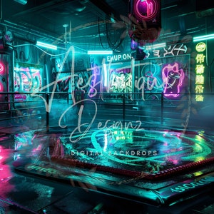 Underground Fight Club Digital Backdrop for Street Boxers Composite ...