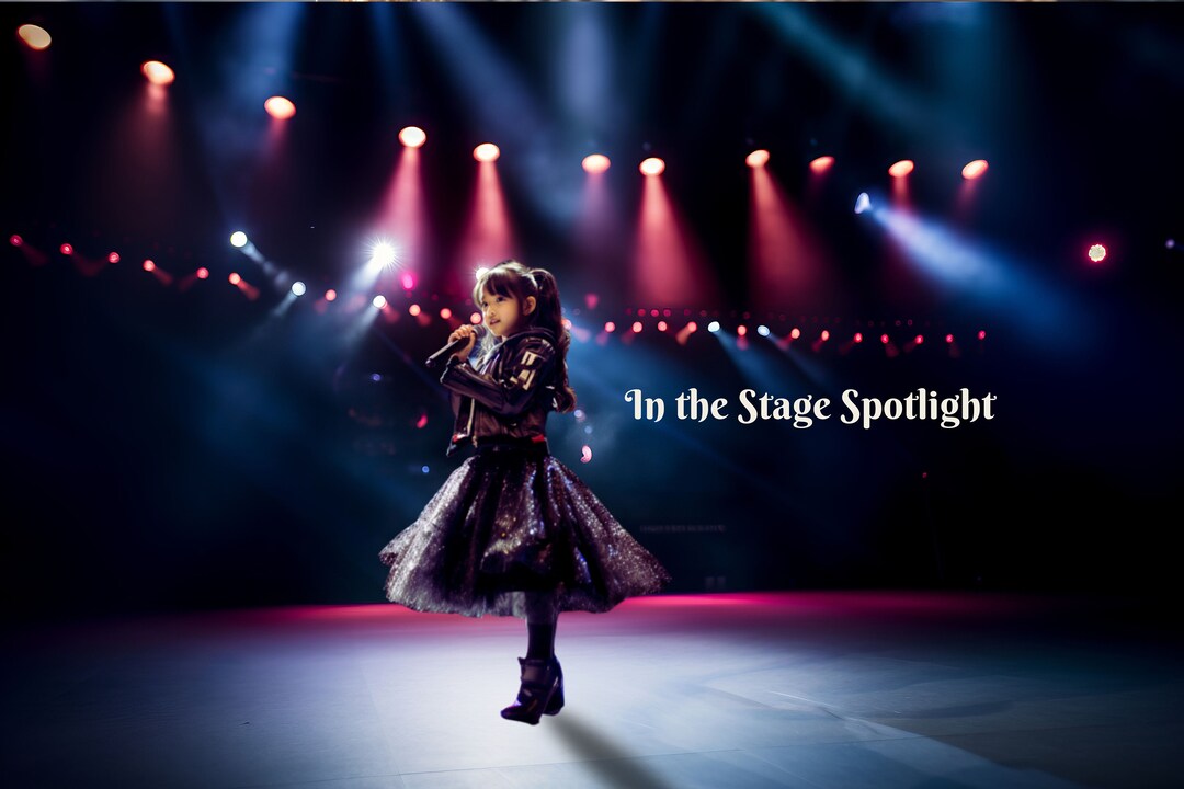 In the Spotlight Digital Backdrop Stage Performer Digital Background ...