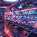 Futuristic Space Craft Control Room Digital Backdrop for Advanced ...