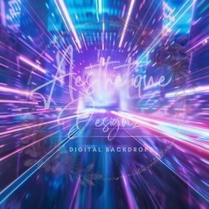 Sci-fi Beam of Lights Digital Backdrop Superhero Speed Power Photo ...