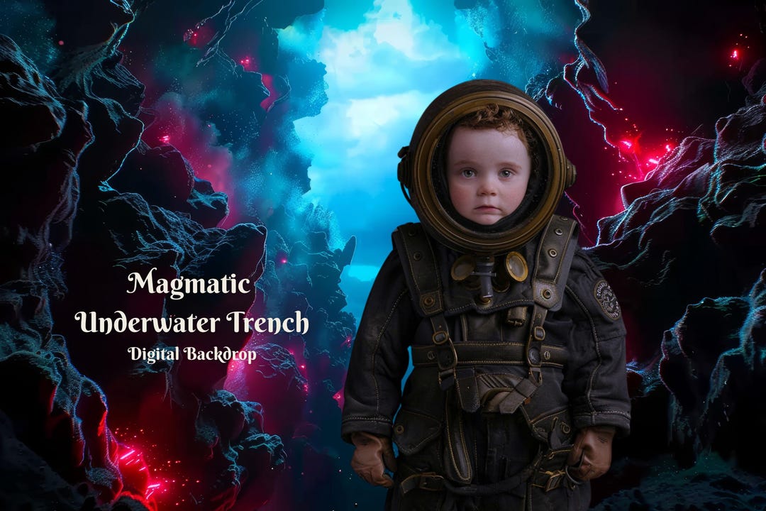 Magmatic Underwater Trench Digital Backdrop Sunken City Digital ...