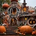 Fantasy Pumpkin House Digital Backdrop Fairy Tale House Digital ...