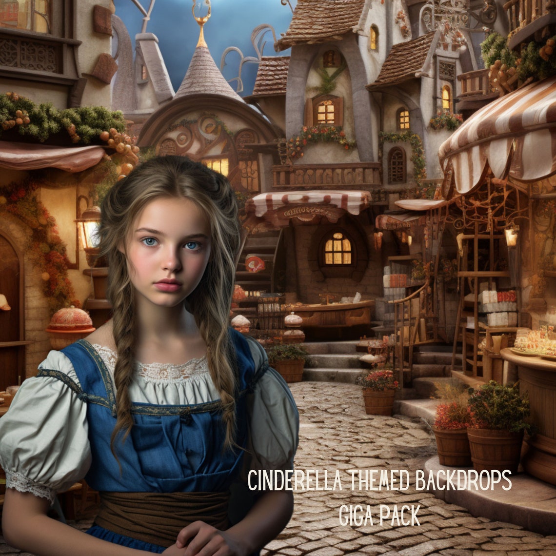 67 Cinderella Digital Backdrops for Fairy Tale Themed - Etsy