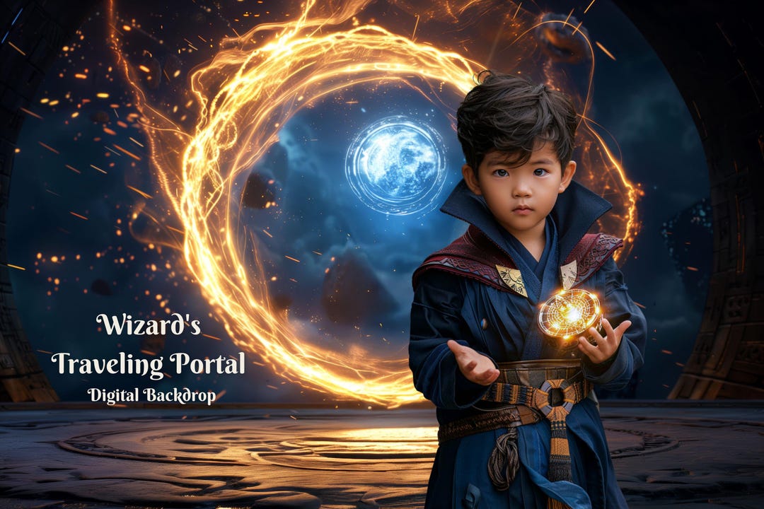 Wizard's Traveling Portal Backdrop Wizard's Rune Altar Background ...