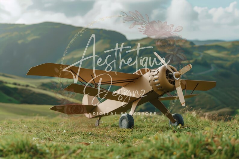 Cardboard Plane Digital Backdrop Fly High Digital Photography ...